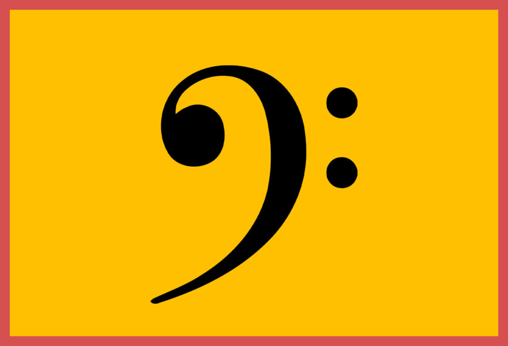 Bass clef (F clef) explained in simple terms